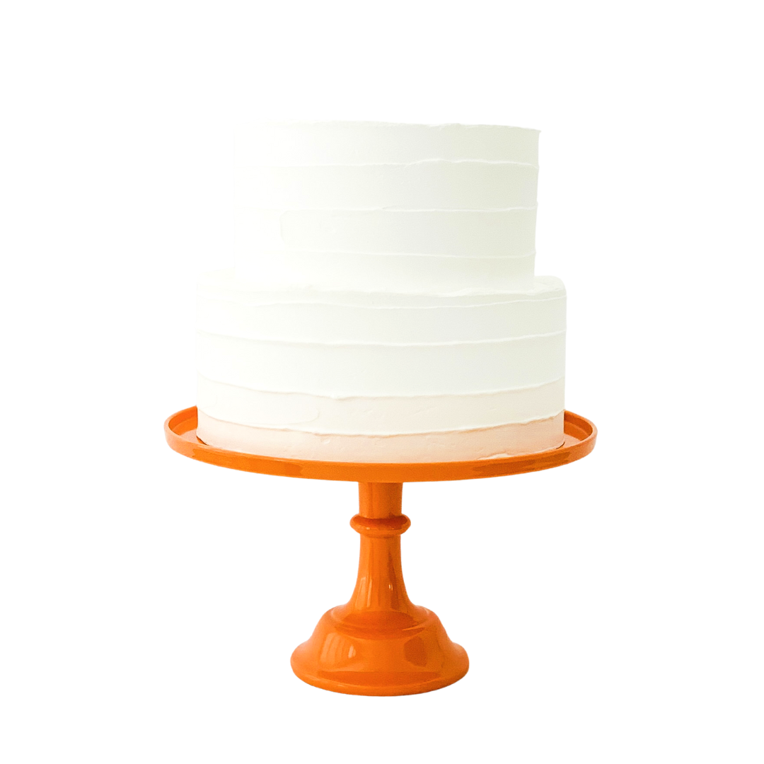 Orange Melamine Pedestal Cake Stand – Katherine Kelly Design