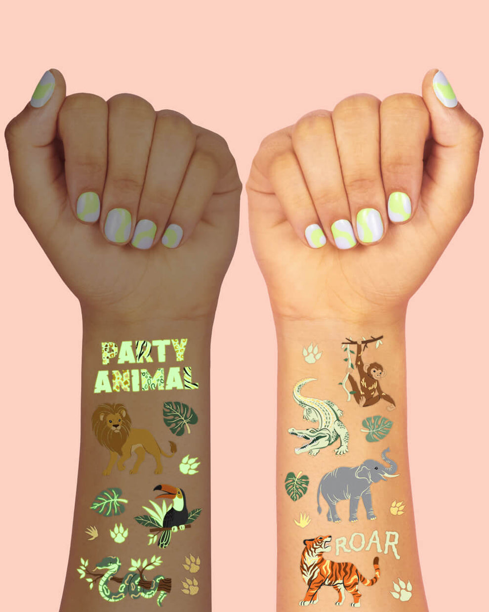 Go Wild Glo Tats - 52 temporary tattoos – Katherine Kelly Design