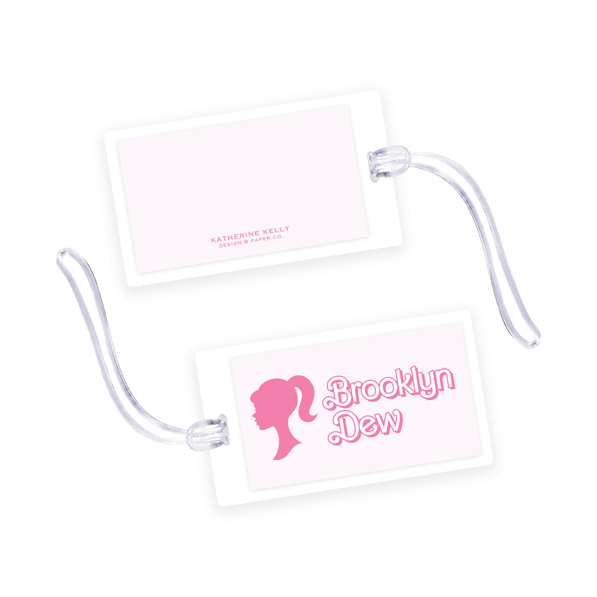 barbie world laminated bag tag – Katherine Kelly Design