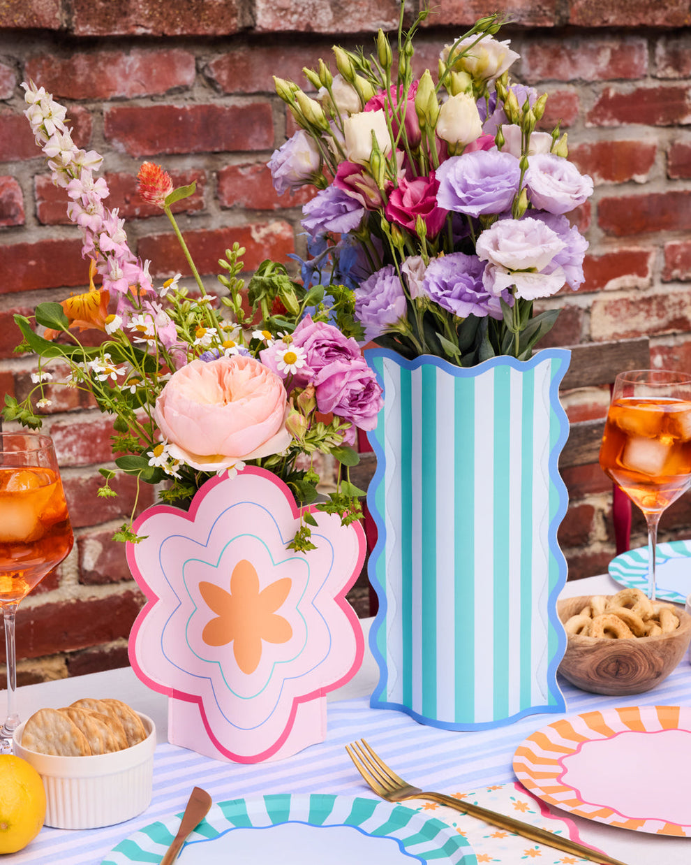 Italian Summer Vases - 2 pop-up vases – Katherine Kelly Design