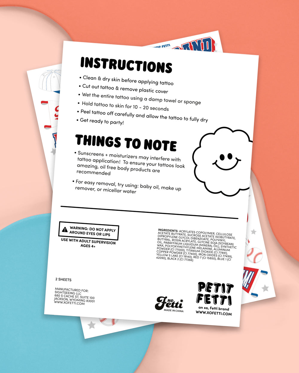 Home Run Tats - 25 temporary tattoos – Katherine Kelly Design