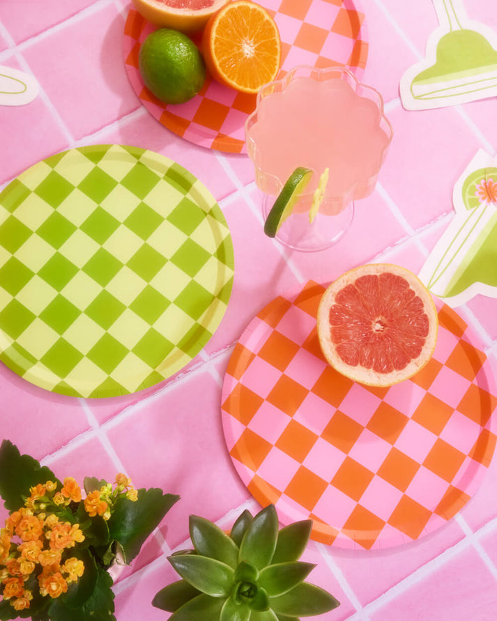 Fiesta Plates - 24 paper plates – Katherine Kelly Design