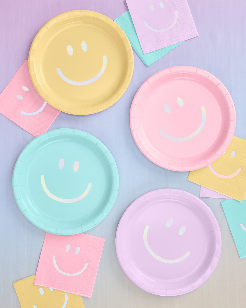 Smiley Plates - 24 paper plates – Katherine Kelly Design