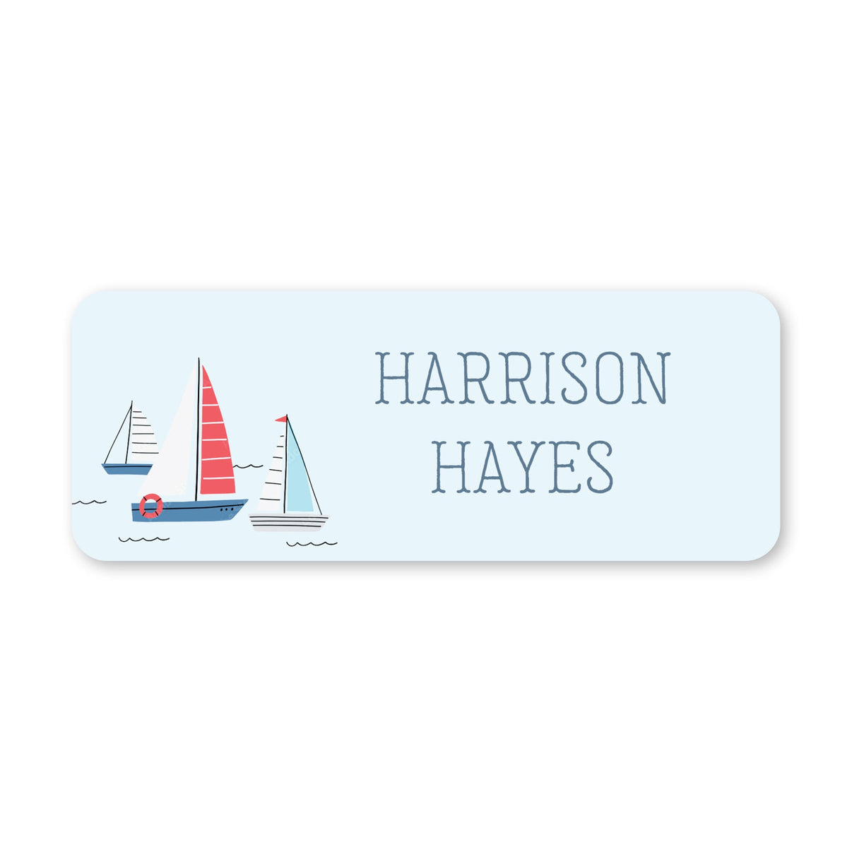 sail boat vinyl school labels – Katherine Kelly Design