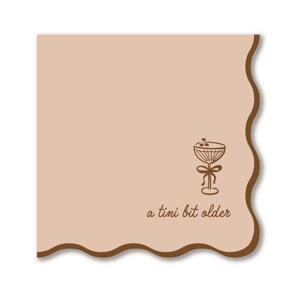 Tini Bit Older - Espresso Martini - Cocktail Napkins – Katherine Kelly ...