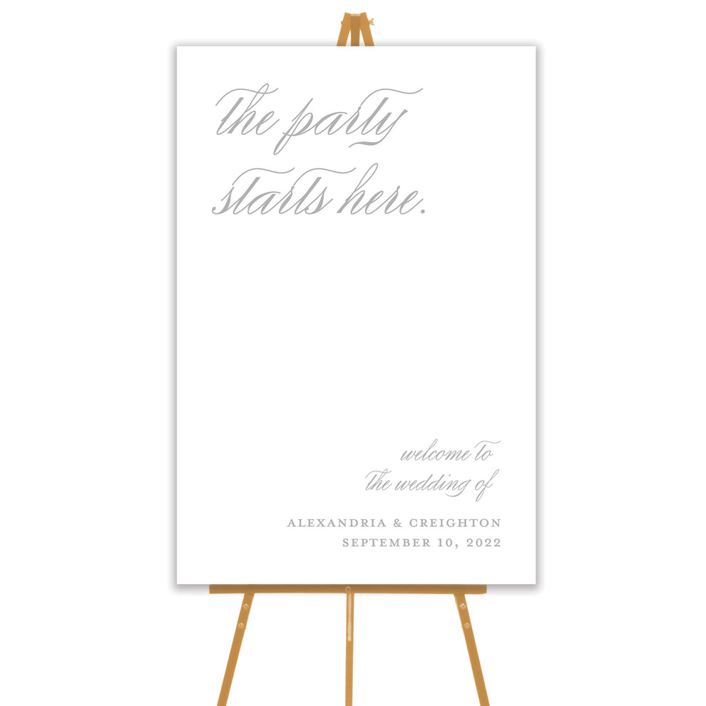 wedding welcome sign – Katherine Kelly Design