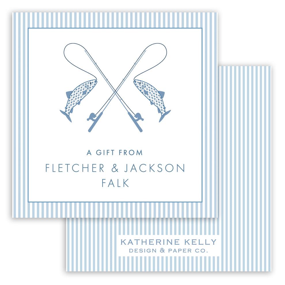 Pinstripe Fish Enclosure Cards – Katherine Kelly Design