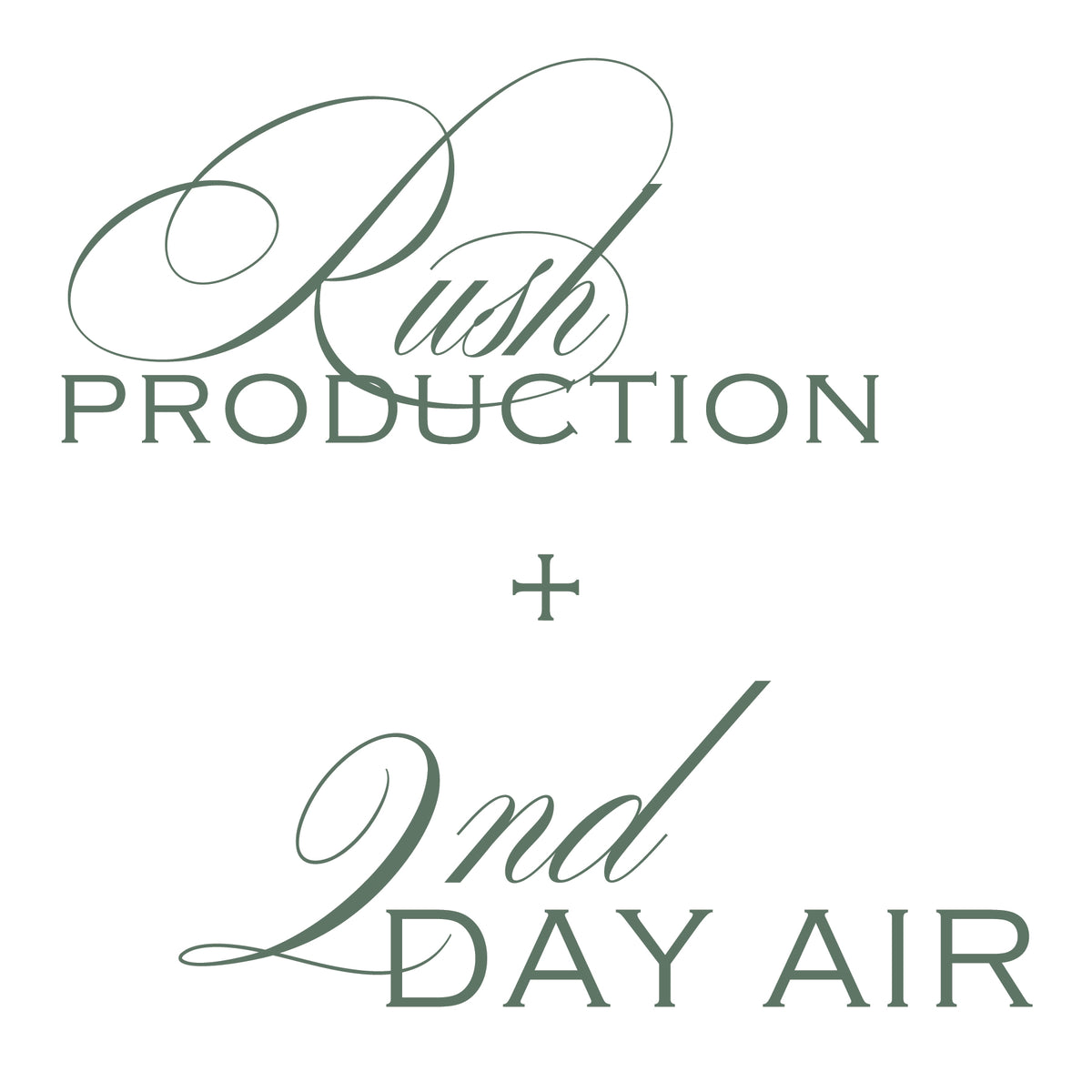 rush production + ups 2nd day air shipping upgrade - valentine's day ...